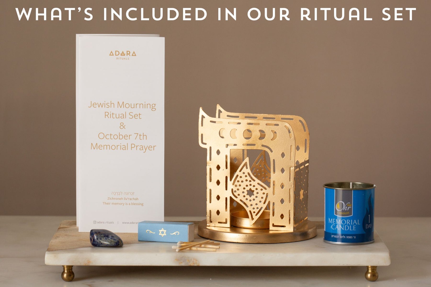 Jewish Mourning Ritual Set